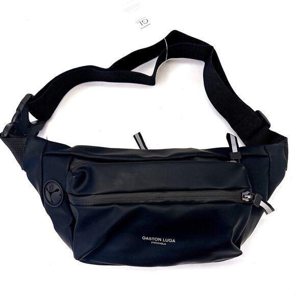 gaston luga | Bags | New Gaston Luga Black Splsh Hip Pack Crossbody Bag ...